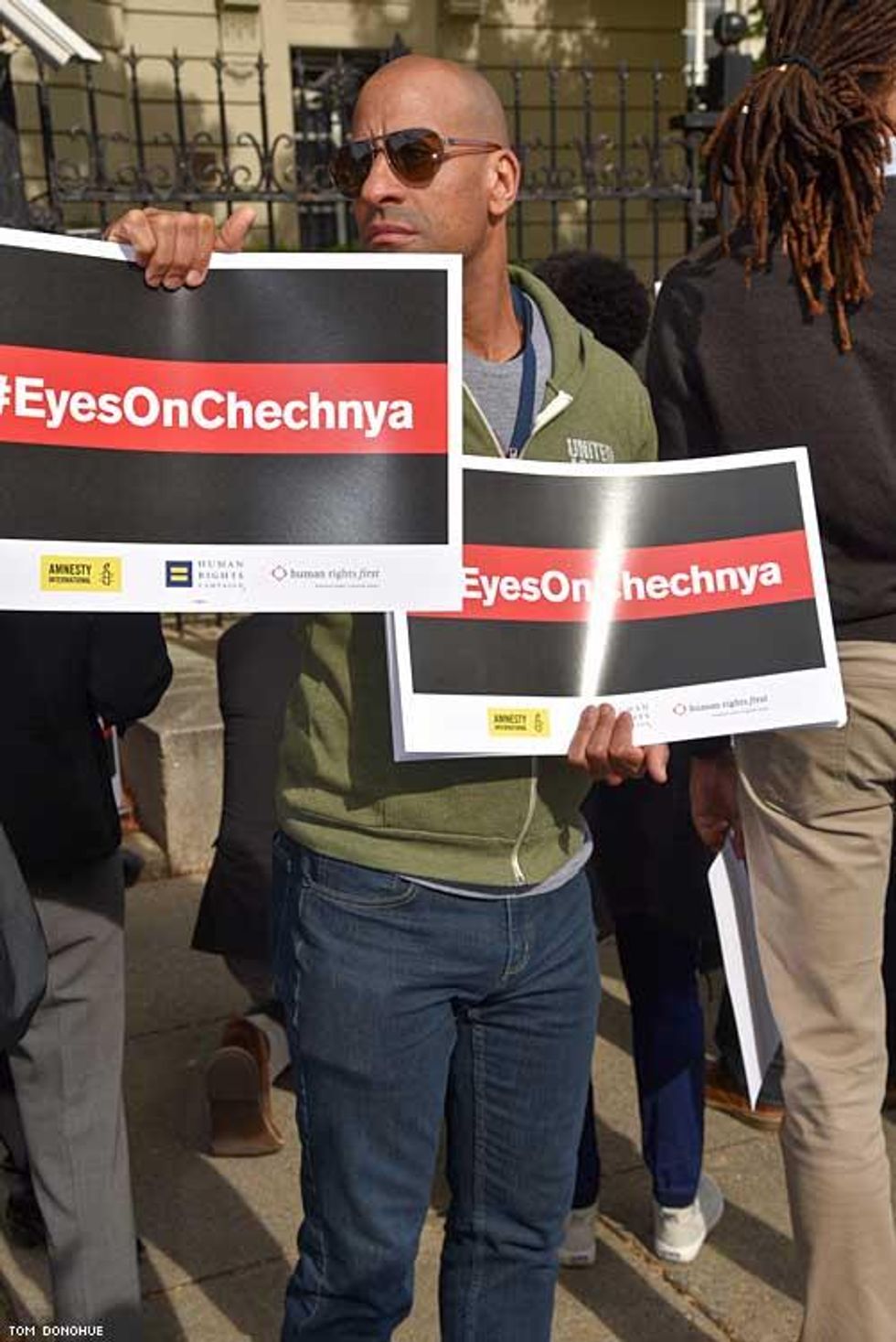 Protesters Demand Moscow Stop Chechen Atrocities