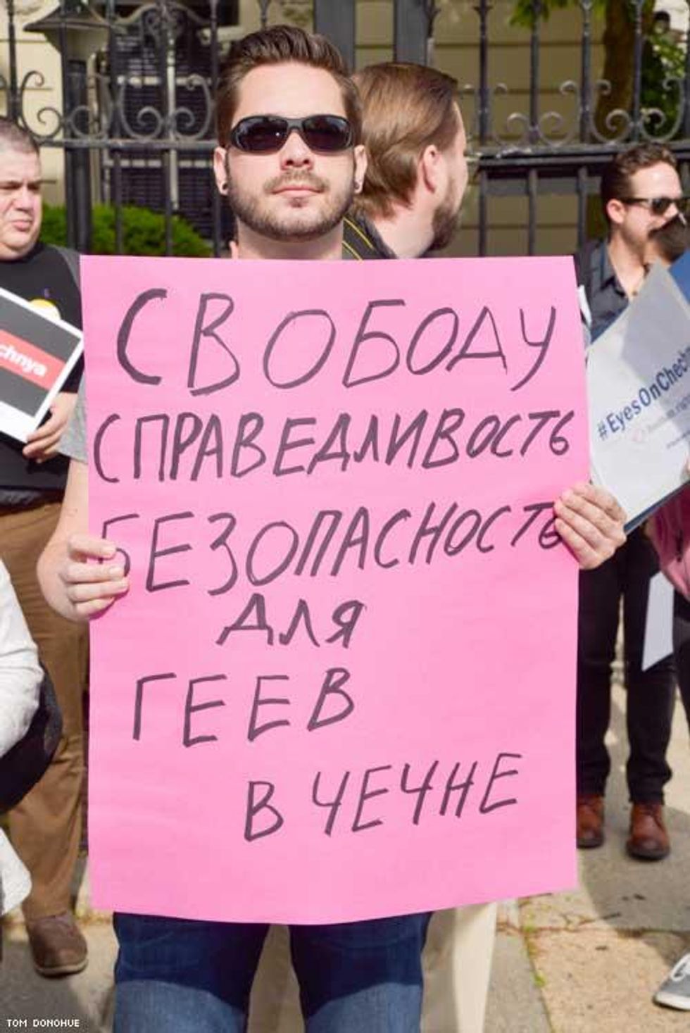 Protesters Demand Moscow Stop Chechen Atrocities