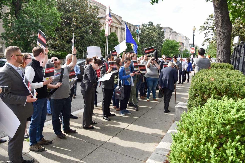 Protesters Demand Moscow Stop Chechen Atrocities