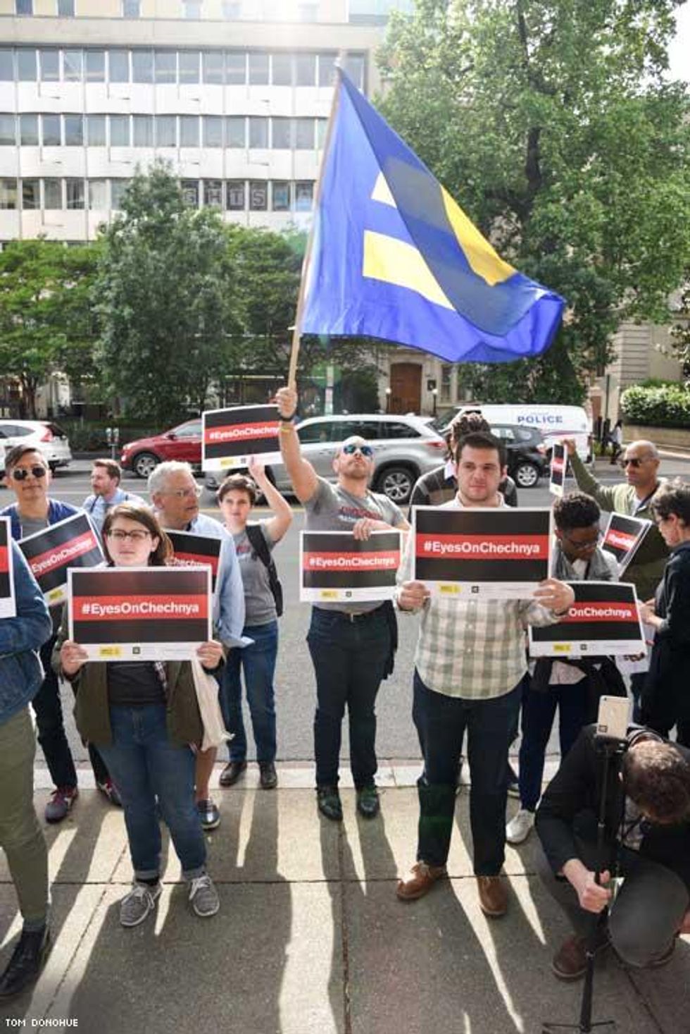 Protesters Demand Moscow Stop Chechen Atrocities