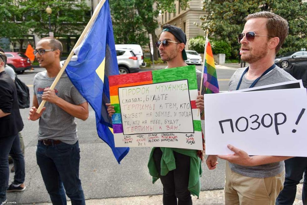 Protesters Demand Moscow Stop Chechen Atrocities