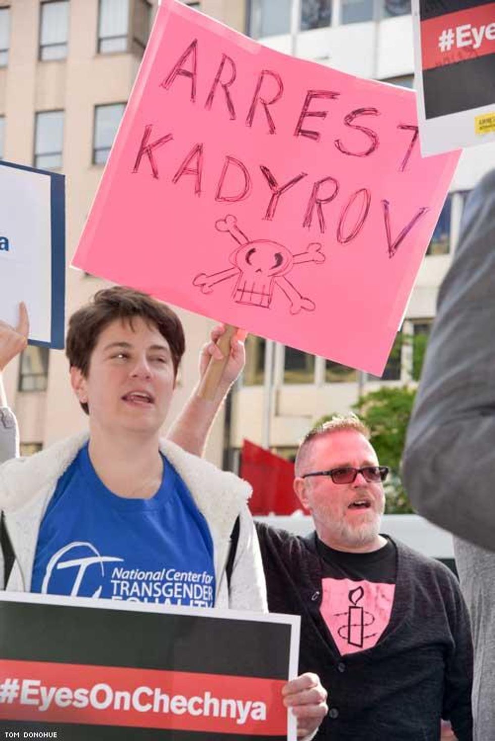 Protesters Demand Moscow Stop Chechen Atrocities