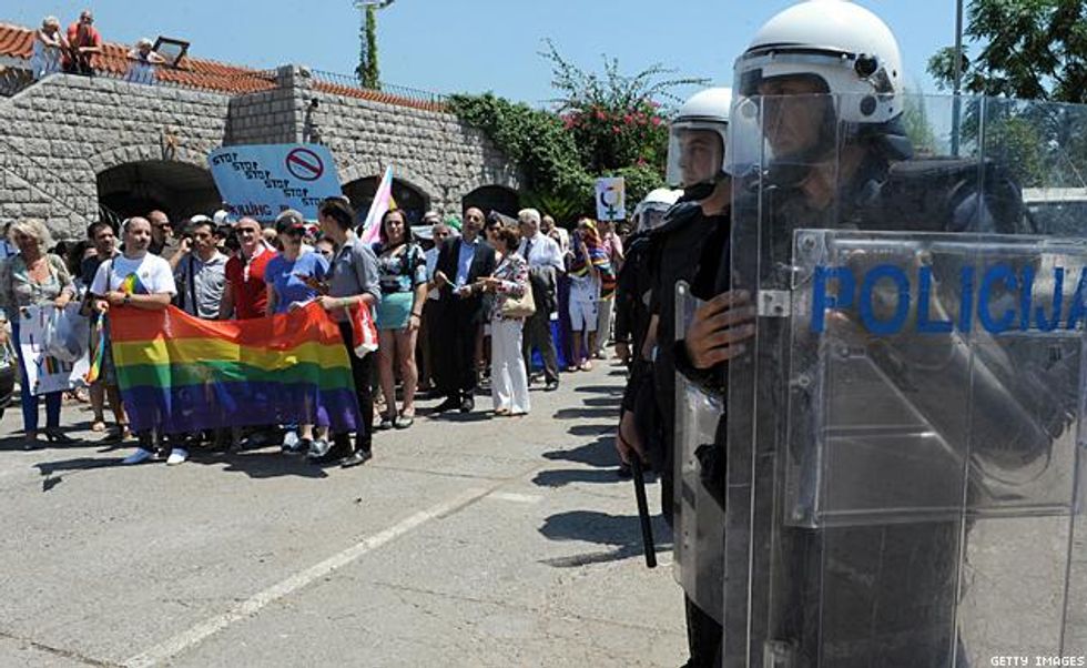 PHOTOS: Montenegro's First Gay Pride Brings Death Threats | Advocate.com