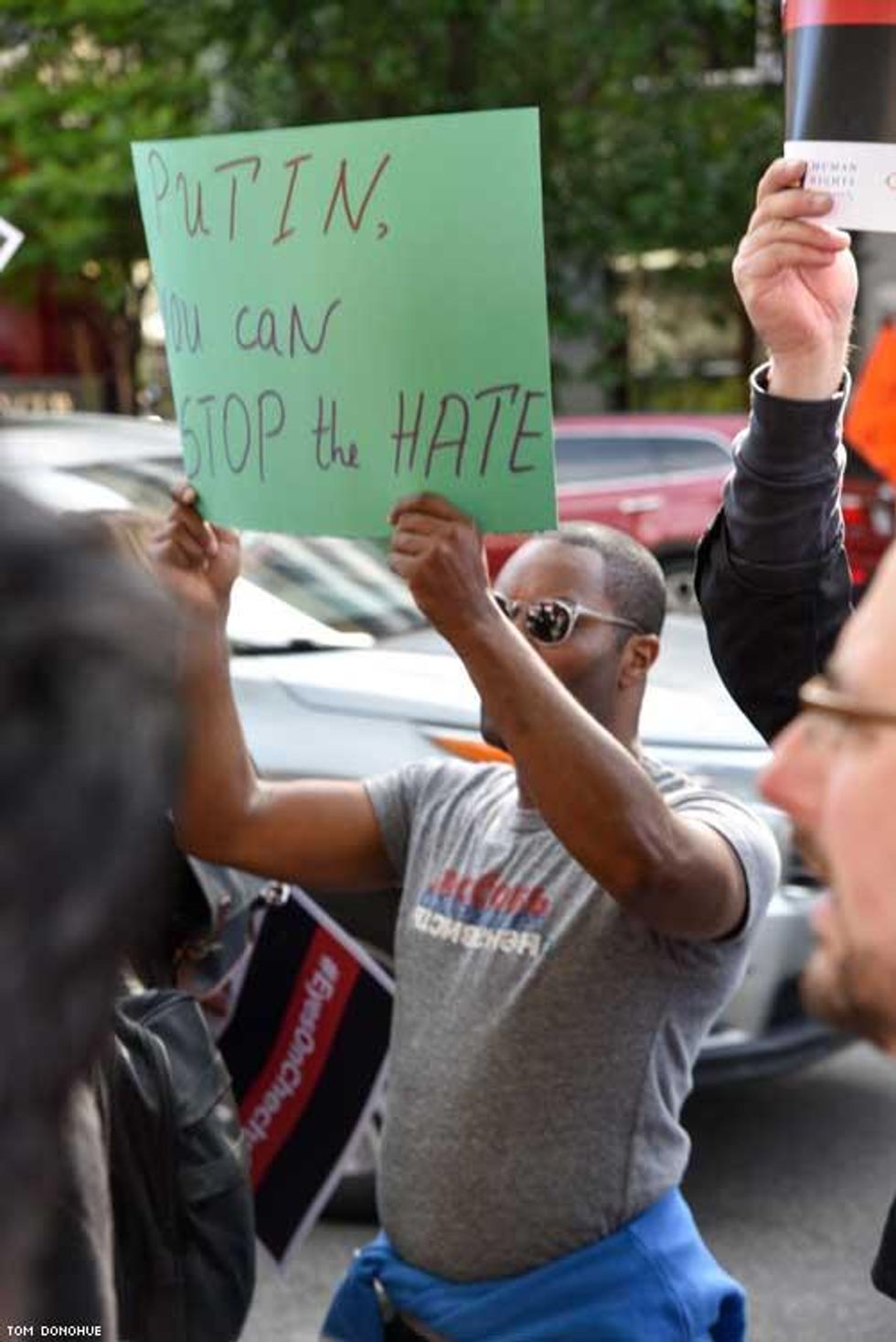 Protesters Demand Moscow Stop Chechen Atrocities