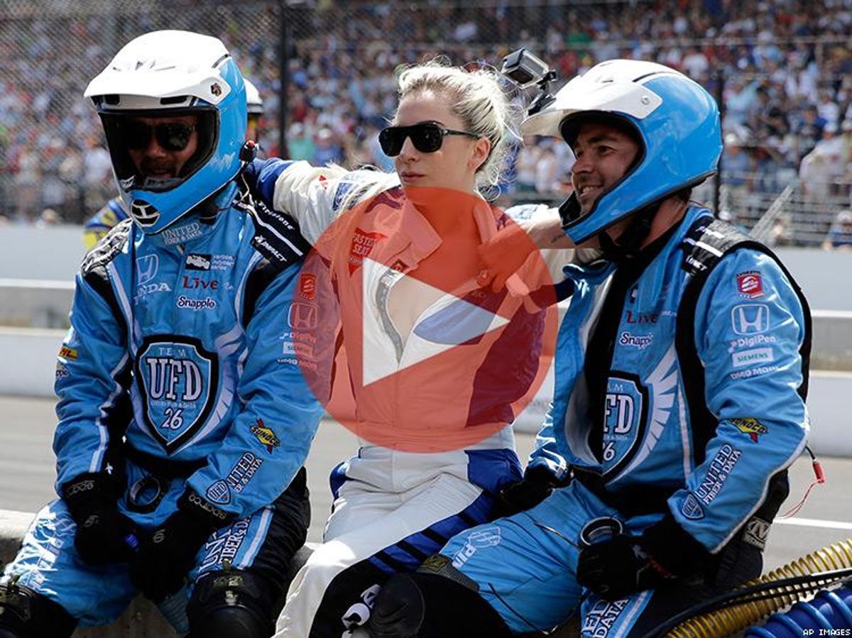 Applause for Lady Gaga at Indy 500 (Video)
