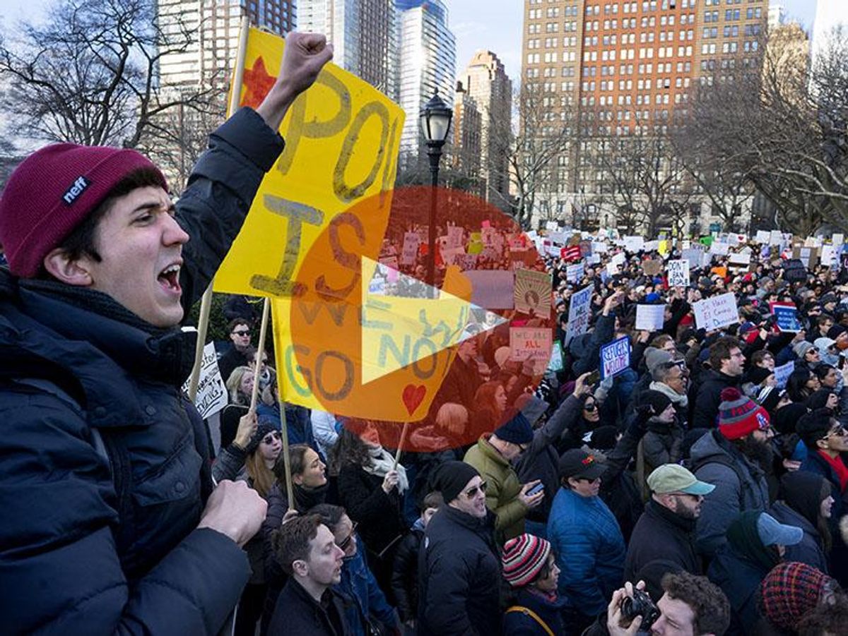 Tens of Thousands Across U.S. Protest President Trump's Refugee and ...