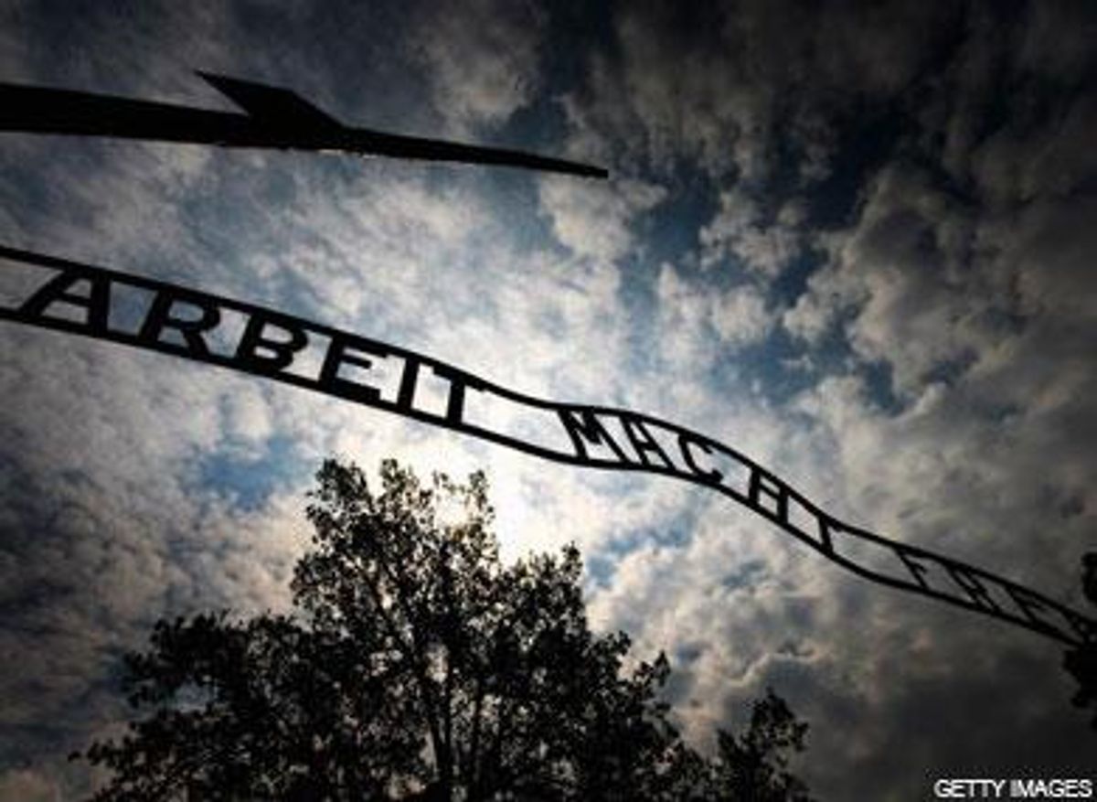 Auschwitz Sign Stolen