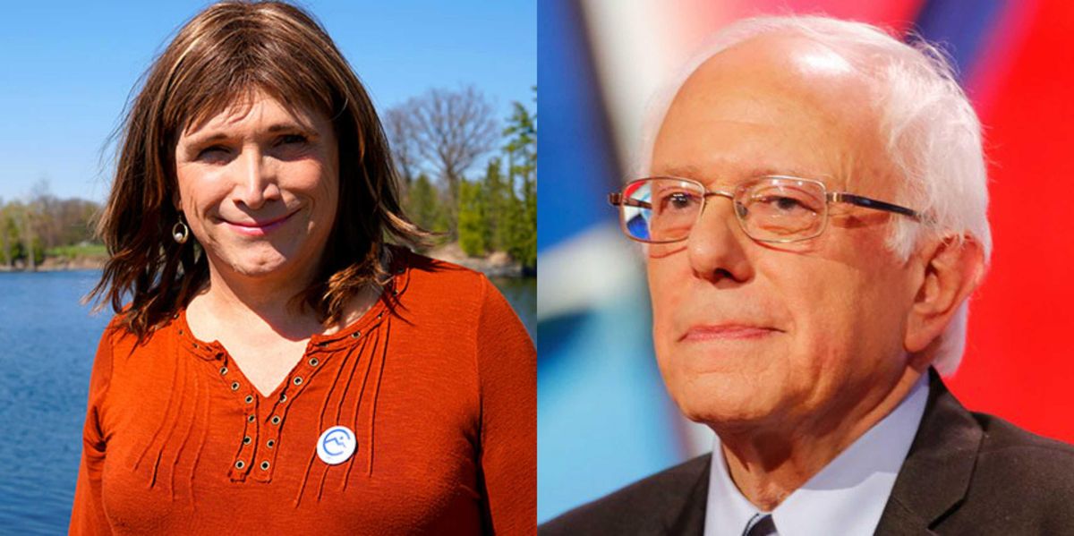 Bernie Sanders Gets Endorsement of First Trans Gubernatorial Nominee