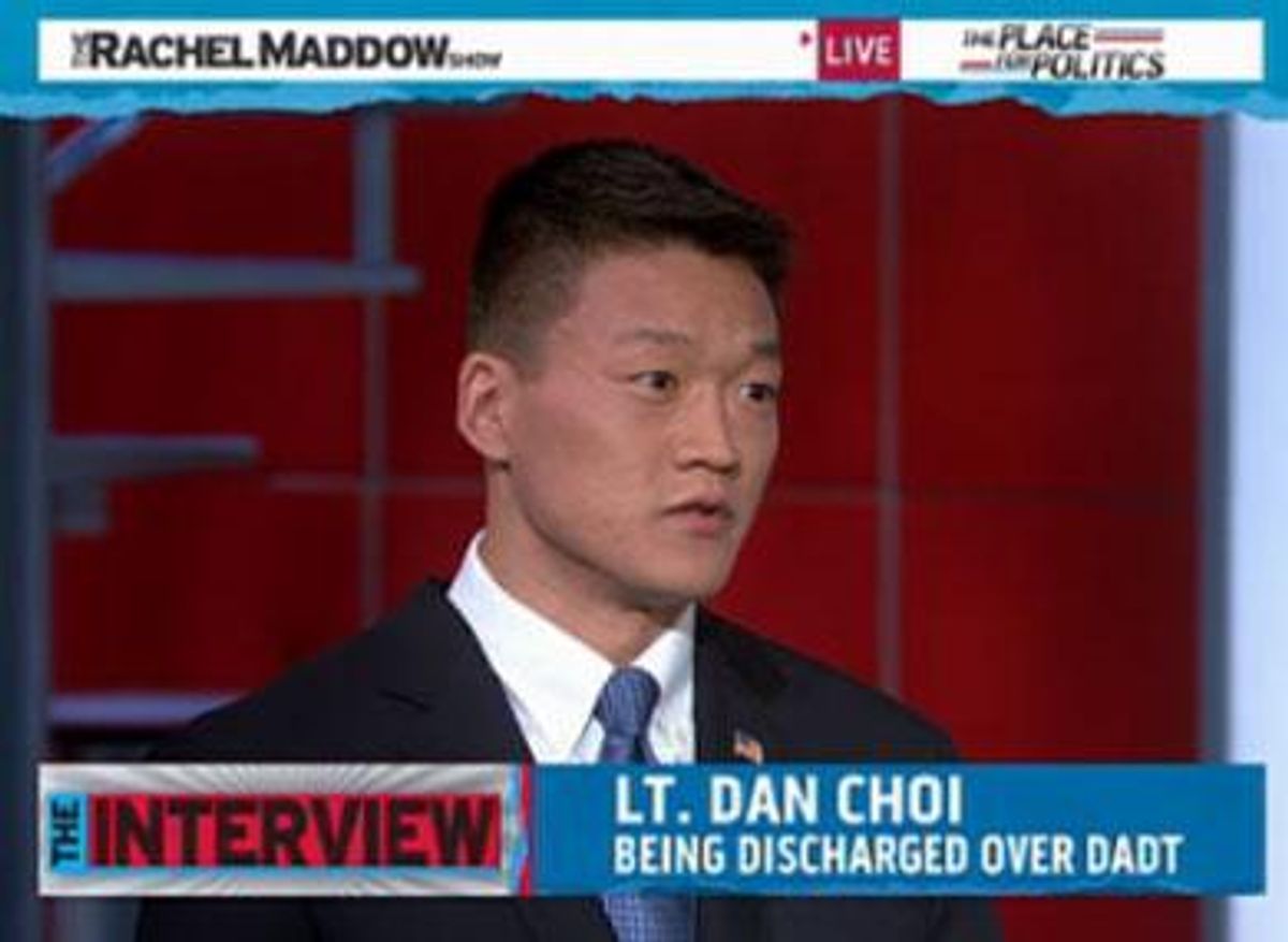 Lt Dan Choi Speaks with Rachel Maddow