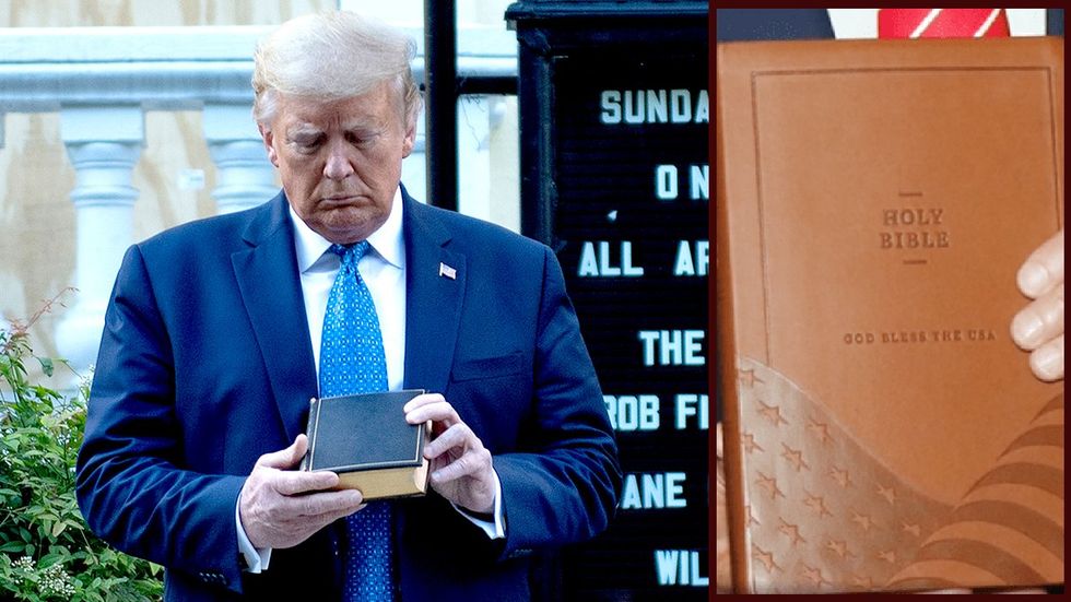 Donald Trump spent Holy Week hawking a Bible — really