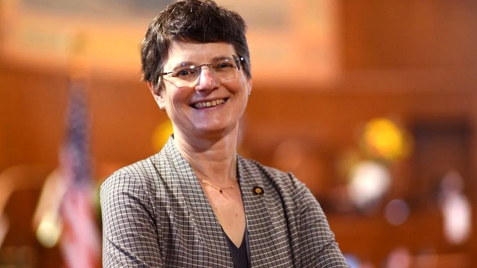 Oregon swears in first LGBTQ treasurer Dr. Elizabeth Steiner