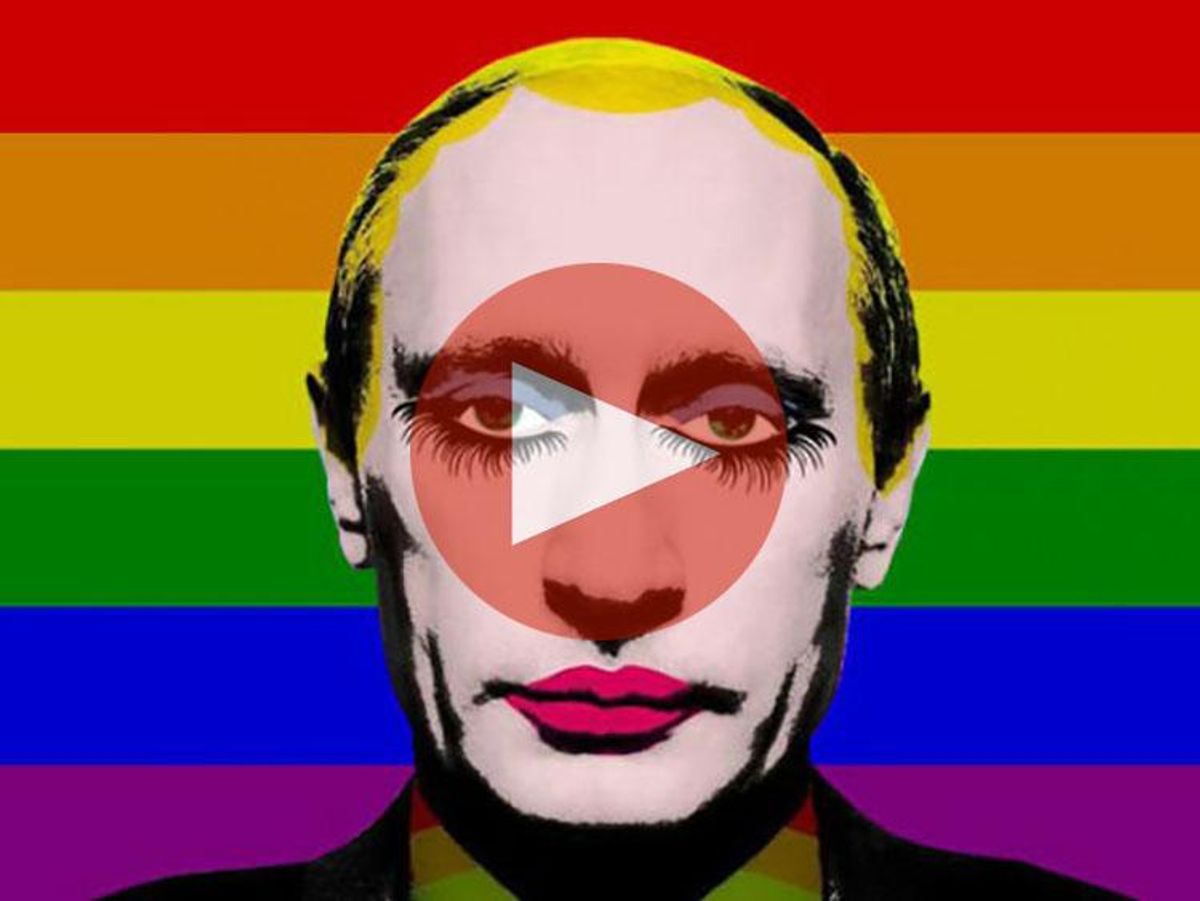 Russia Bans Images of Putin Wearing Makeup (Video)