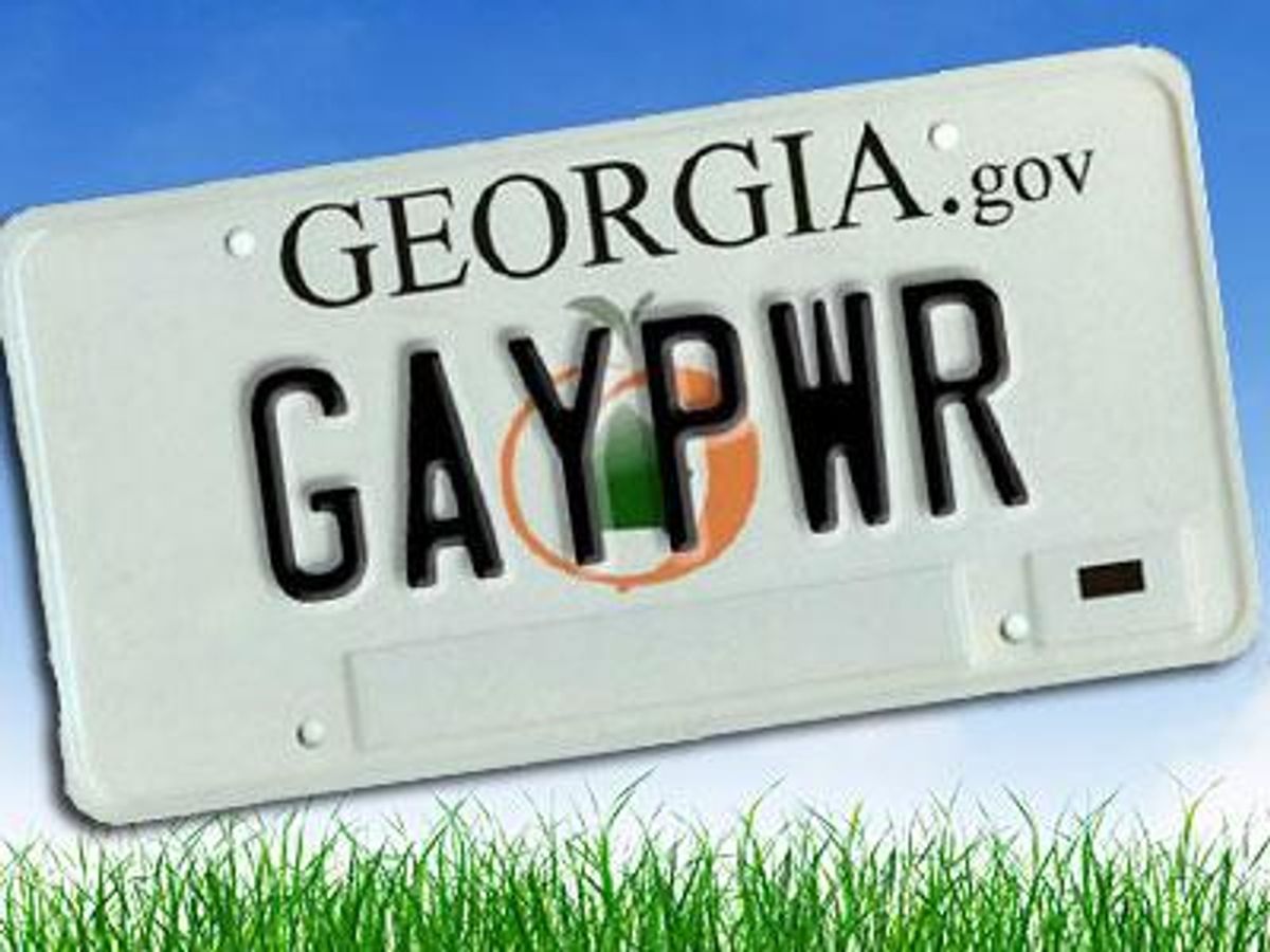 Georgia Clears Roadblock to Gay-Related License Plates