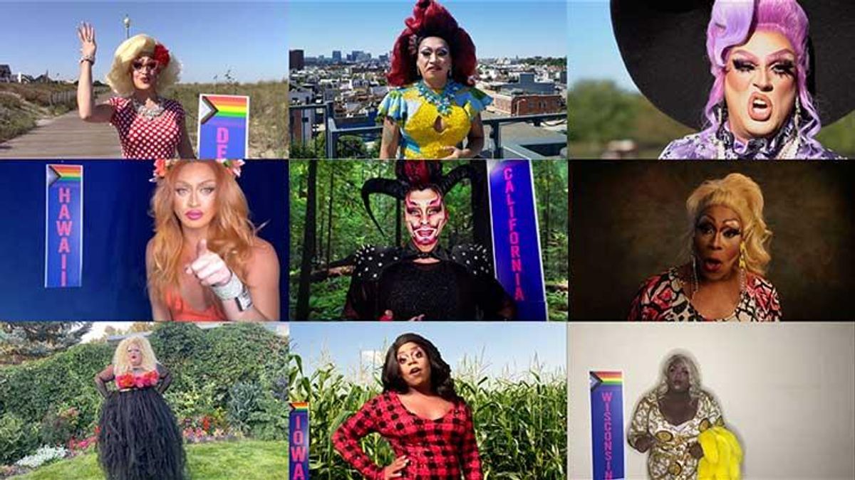 America's Drag Queens and Kings Perform Roll Call in Voting PSA