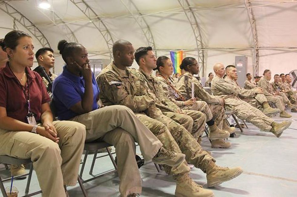 Celebrating LGBT Pride at Camp Leatherneck, Afghanistan