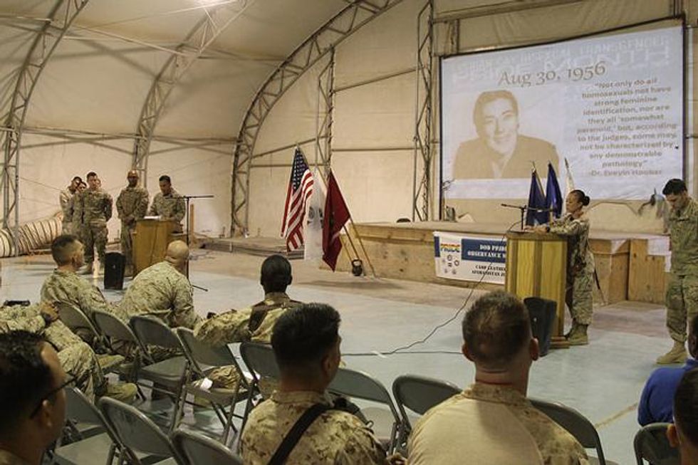 Celebrating LGBT Pride at Camp Leatherneck, Afghanistan