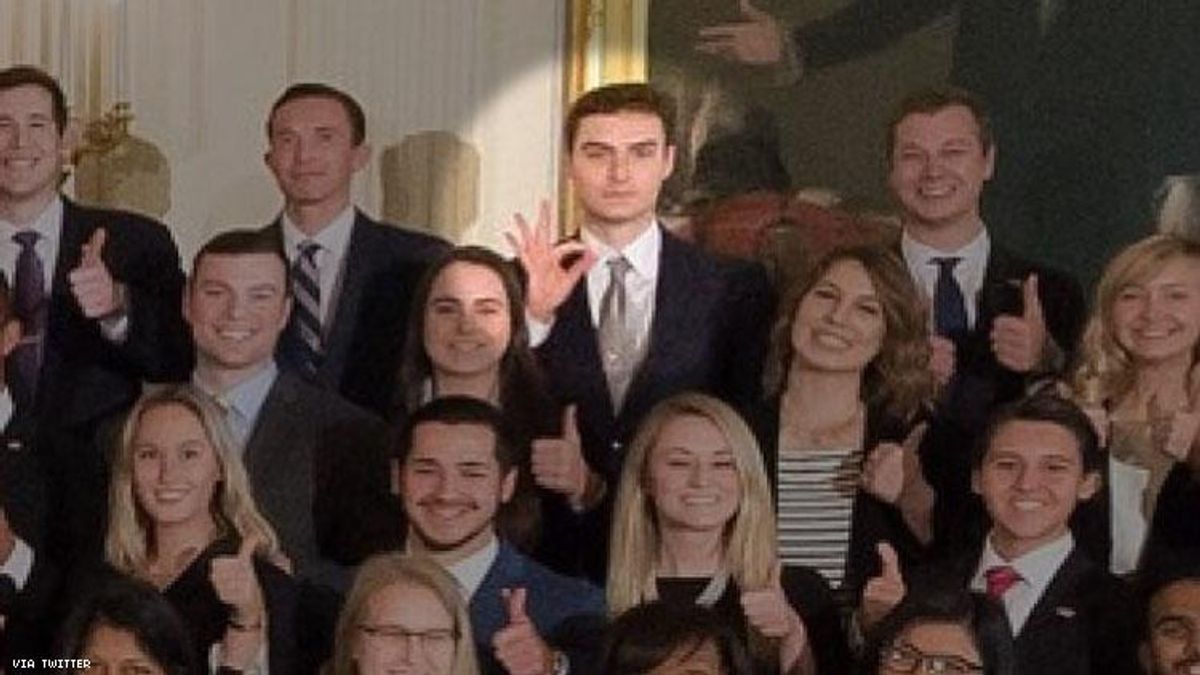 White House Intern Accused of Making 'White Power' Salute