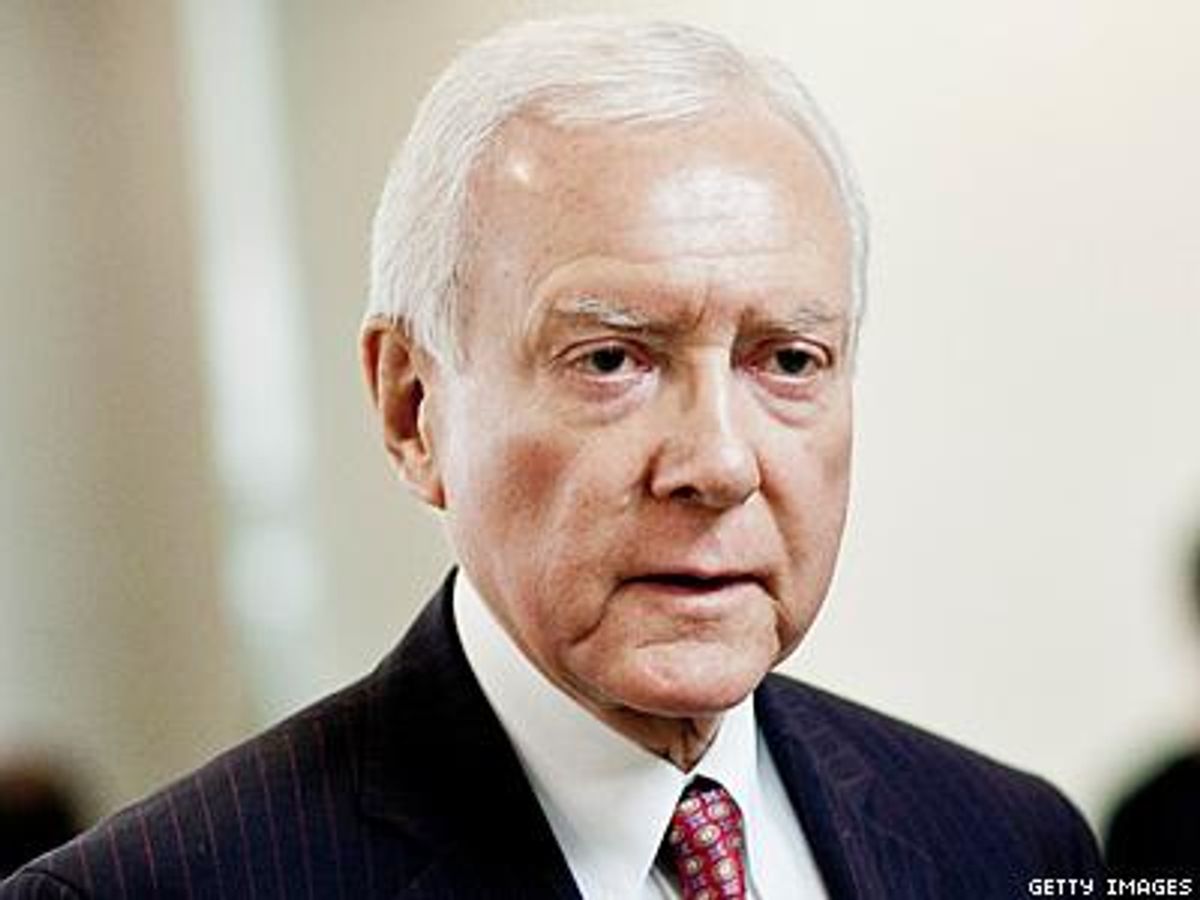 Utah Sen. Orrin Hatch Comes Out for Civil Unions