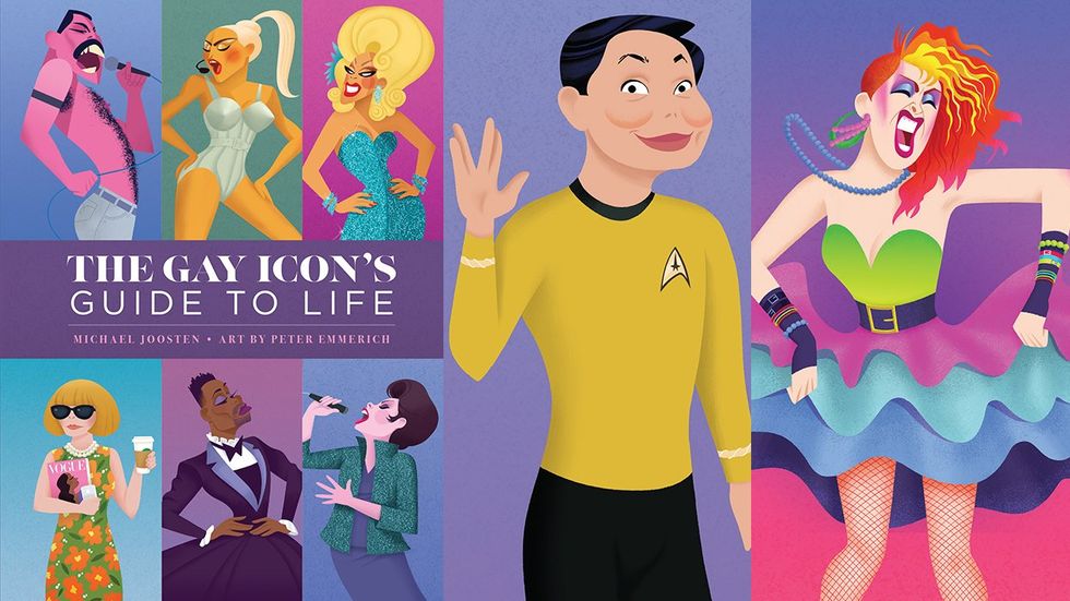 8 illustrations and quotes from 'Gay Icons Guide to Life'