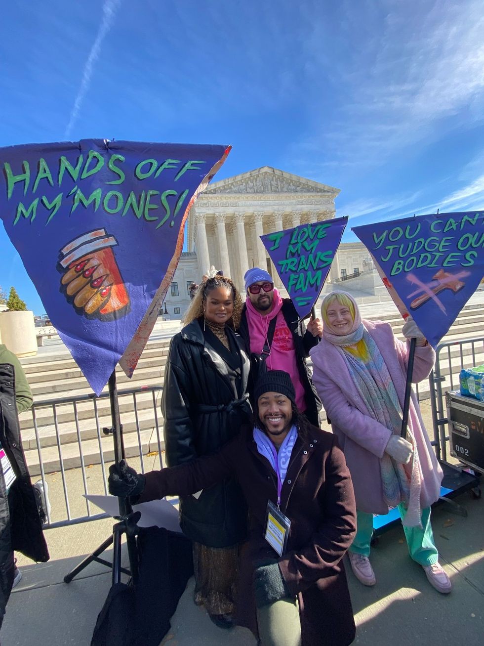 In photos: U.S. v. Skrmetti protest at the Supreme Court | Advocate.com
