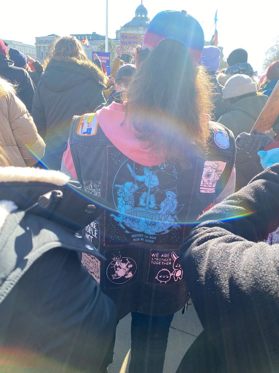 In photos: U.S. v. Skrmetti protest at the Supreme Court | Advocate.com