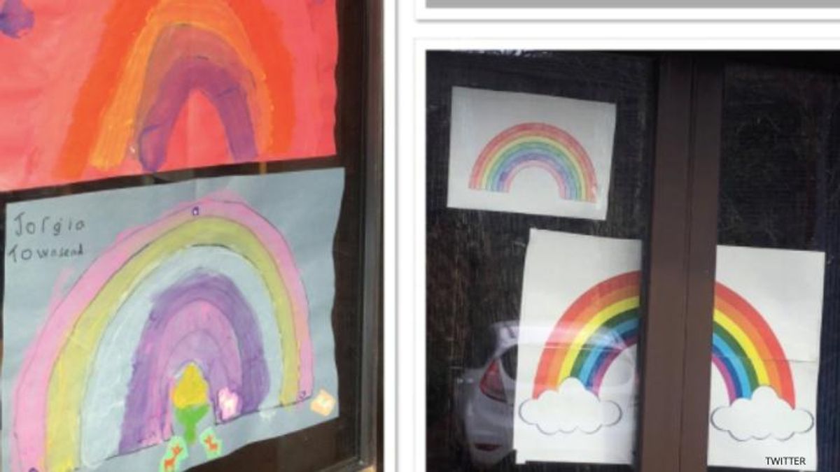 Rainbows Become a Symbol of Hope During the Health Crisis