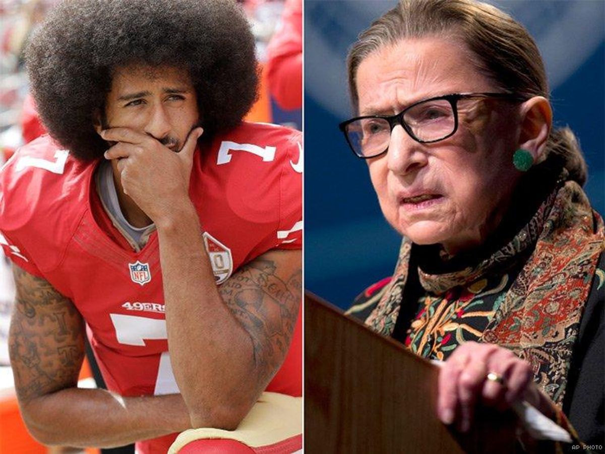 RBG Backs Off Of Critical Statements About Kaepernick