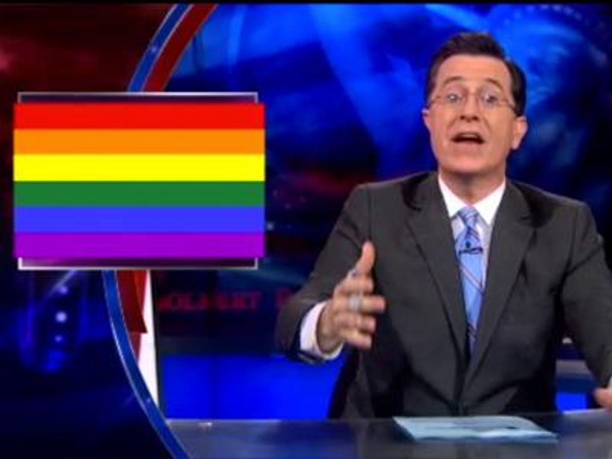 WATCH: Stephen Colbert Has a 'Word' for DOMA Defense