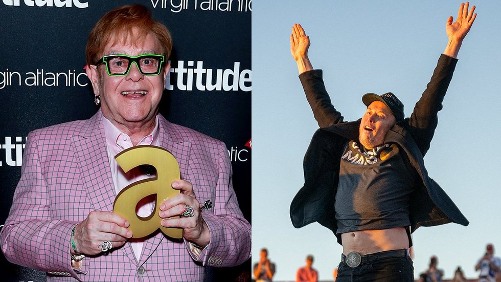 Elton John calls Elon Musk an 'a-hole'
