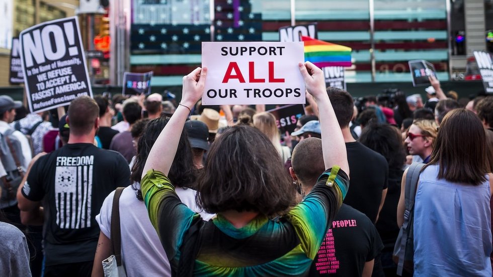 Trump signs executive order on transgender military