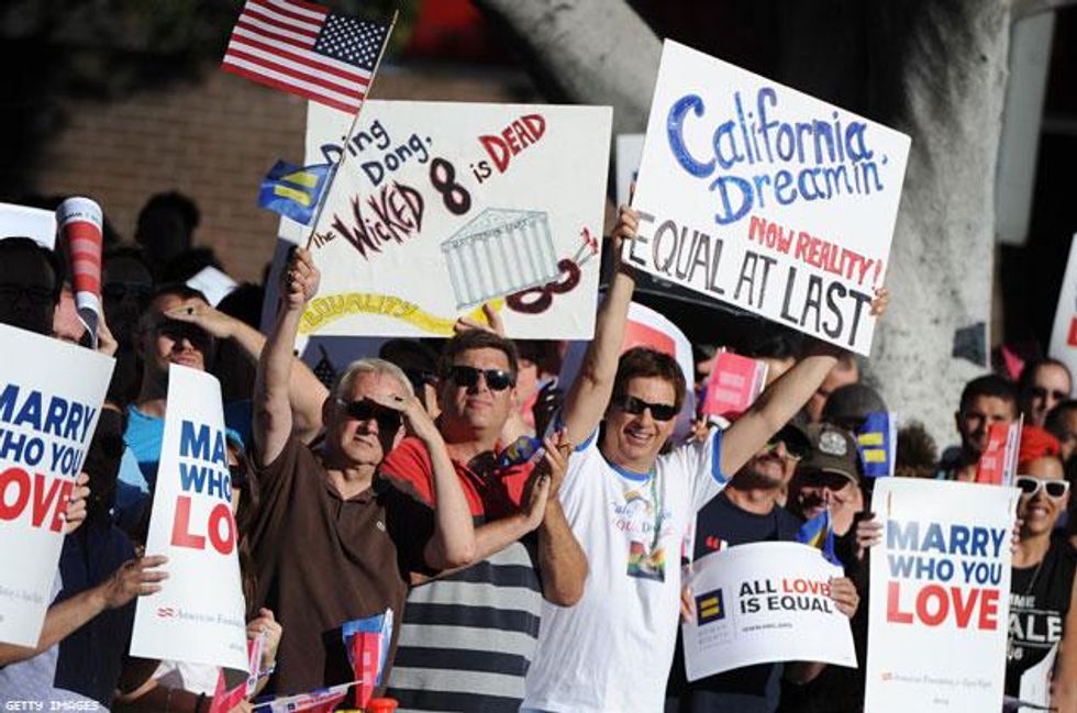 PHOTOS: Message at Rallies Is Celebrate Today, Fight Tomorrow