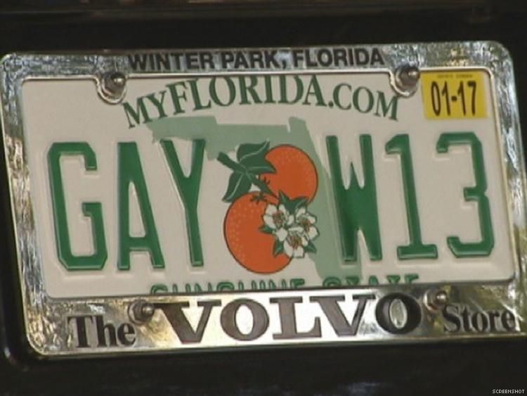 WATCH: Florida's New 'Gay License Plates Have Residents Feeling ...