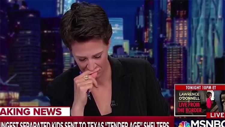 Rachel Maddow Sobs While Describing Trump's Camps for Babies, Young ...