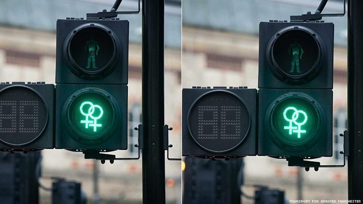 Manchester's Crosswalk Signals Go Queer for Pride