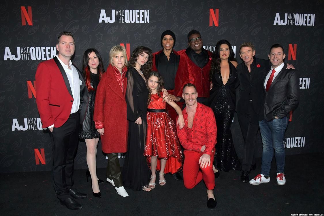 'Drag Race' Alums Sizzle in Red at the 'AJ and the Queen' Premiere