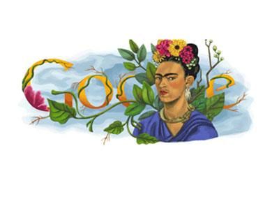 Frida Kahlo in Google Doodle