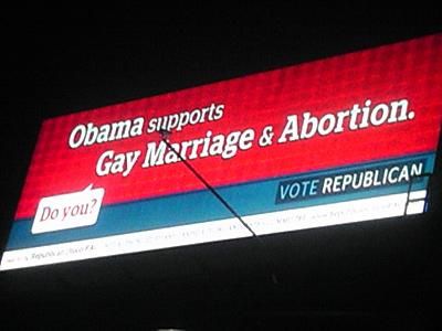 New Billboard Attacks Obama For Supporting Marriage Equality