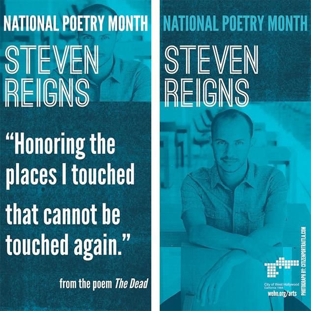 13 Poets on West Hollywood Lampposts