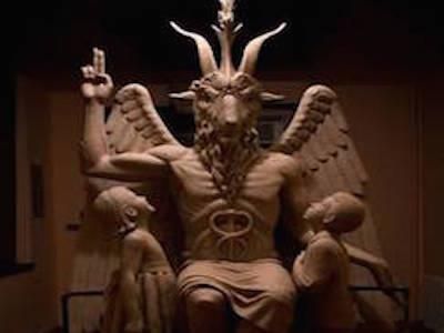 Satanic Statue Unveiled in Detroit As Christians Protest