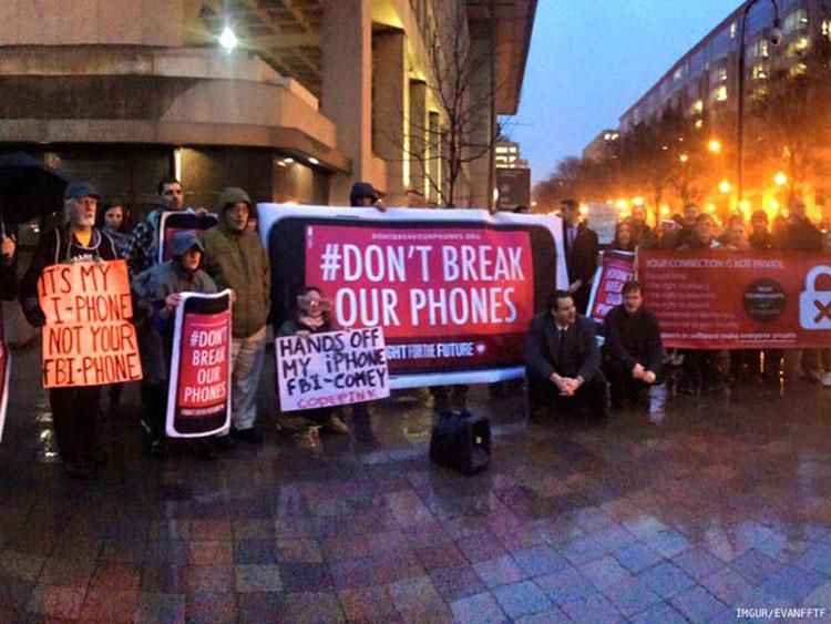 Protesters Support Apple's Fight for Privacy in Nearly 50 Cities and ...