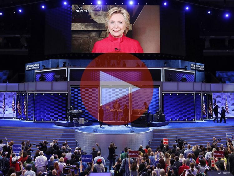 Hillary Clinton: 'We Just Put the Biggest Crack in that Glass Ceiling ...