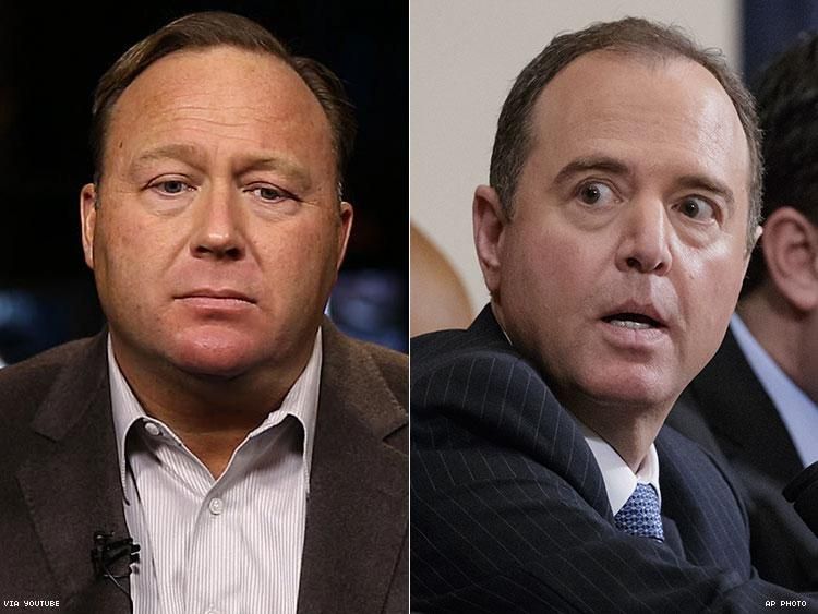 Wingnut Alex Jones Attacks Rep. Adam Schiff in Antigay Tirade