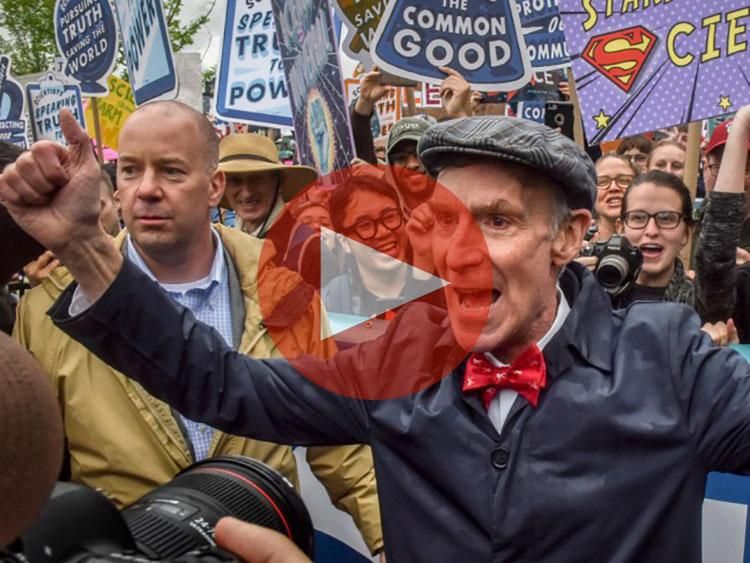 Bill Nye Gives Powerful Speech at March for Science in Washington, D.C.