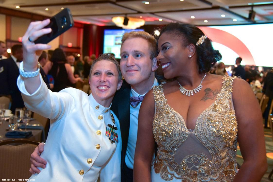 LGBT Stars and Stripes Come Out for Military Gala