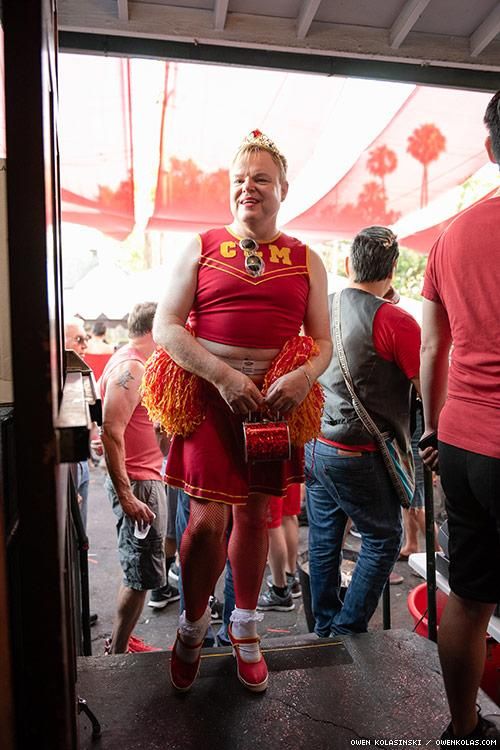 44 Photos of Men Struggling to Keep Their Red Dresses On