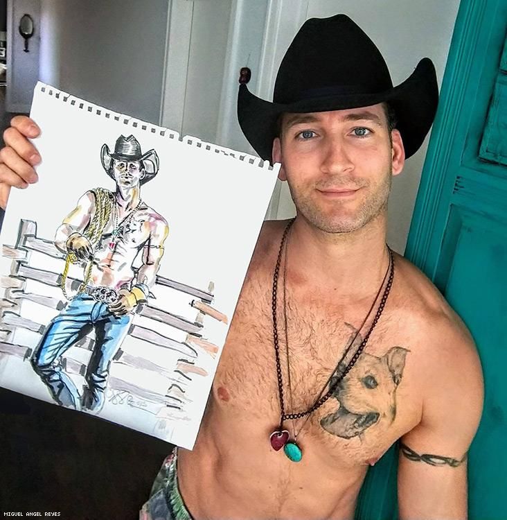 64 Models With Their Art by Miguel Angel Reyes