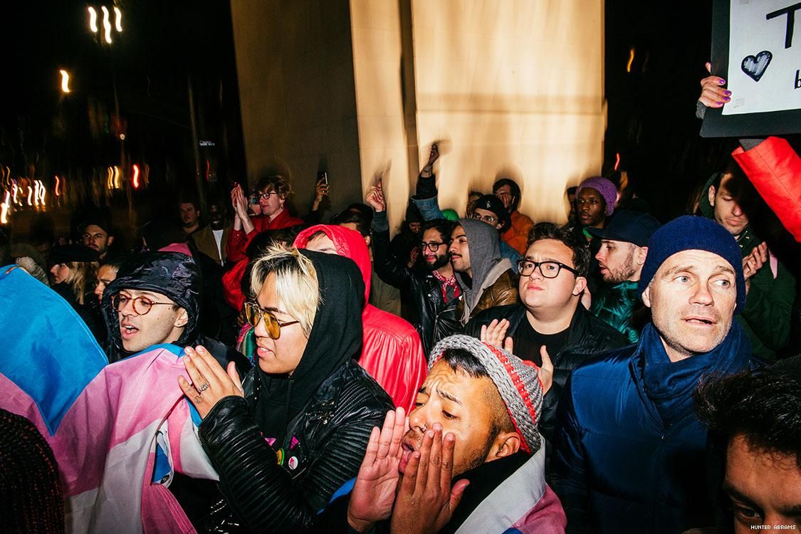 LGBTQ Activists Rally to Show Trans People #WontBeErased