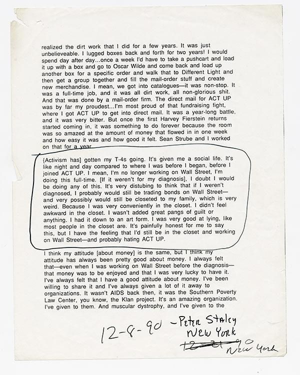 A Memorial Tribute: AIDS Activists from the 1990s