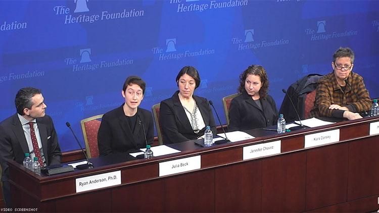 Anti-Trans Feminists Appear at Panel of Right-Wing Heritage Foundation