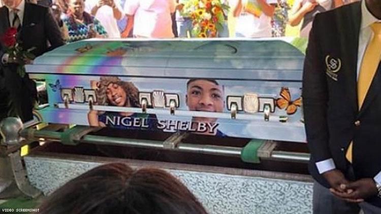 The Life of Gay Teen Nigel Shelby Celebrated With Rainbow Casket